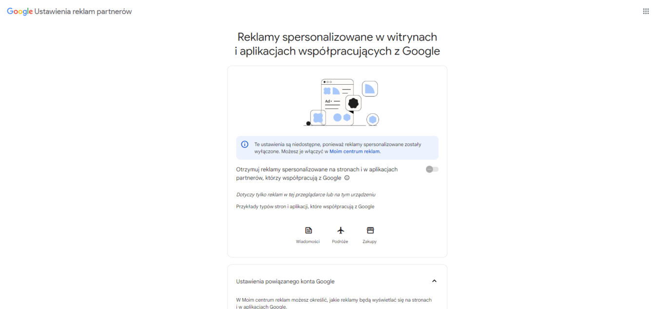 Co wie o mnie Google?